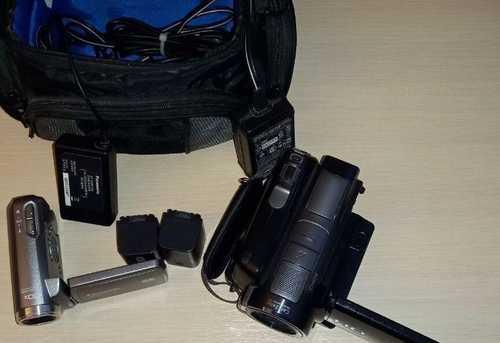 Видеокамеры Sony HDR-SR12E и Panasonic SDR-S7EE-S