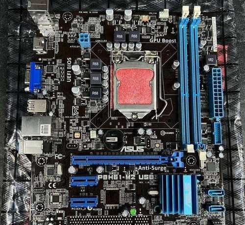 Материнская плата LGA1155 asus P8H61-M2 USB3