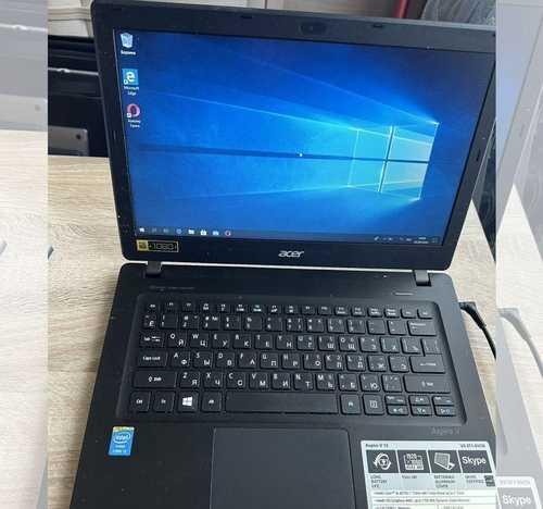 Acer V3-371, 13.3" карбон ультрабук i5/6gb/1000gb