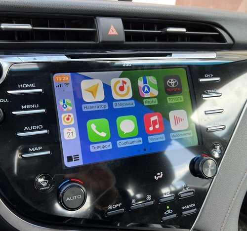 Активация CarPlay toyota camry 70 на 8 дюйм