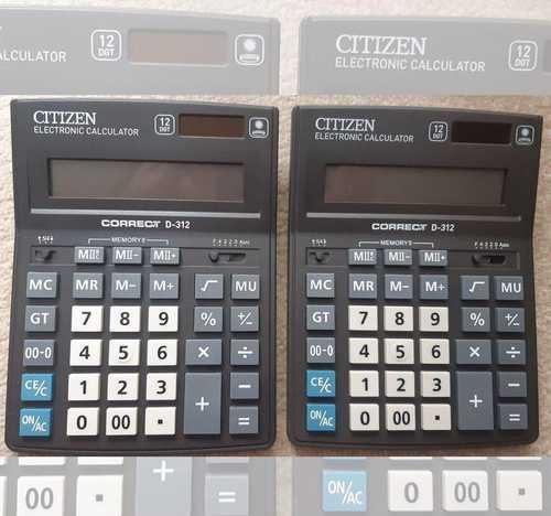 Новый калькулятор Citizen D-312