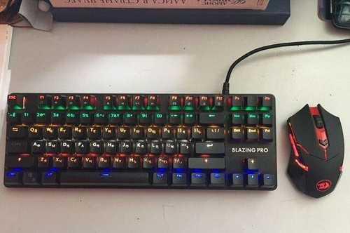 Игровая клавиатура и беспроводная мышь Redragon