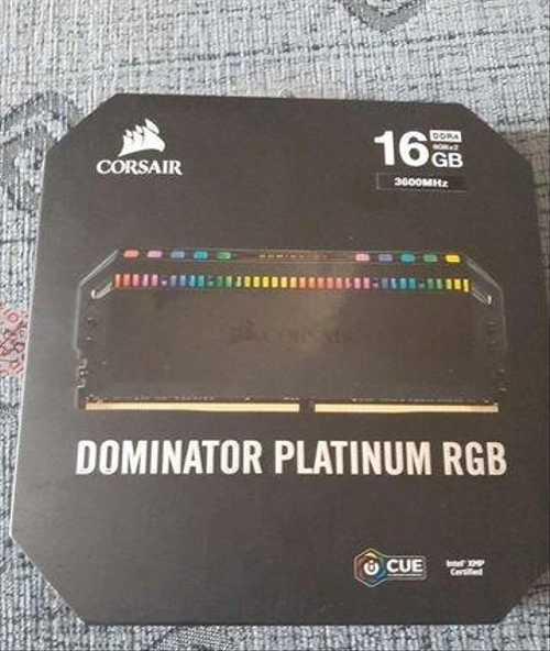 Оперативка Corsair dominator platinum rgb 3600mhz