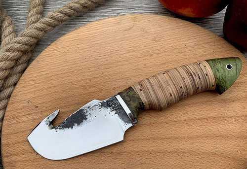 Нож Скиннер с крючком сталь х12мф кованая