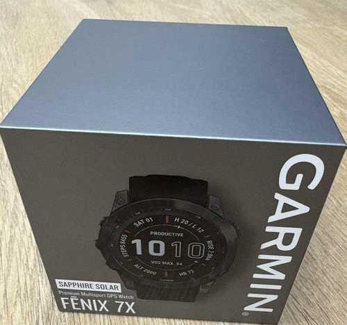 Garmin fenix 7X Sapphire Solar титановый