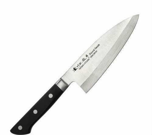 Нож кухонный деба (160мм) satake stainless bolster