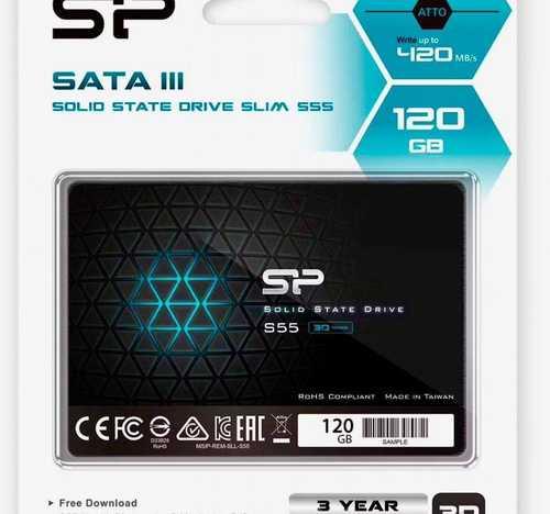 SSD Silicon Power S55 120GB- Новый