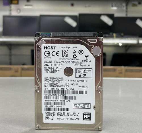 Hgst Travelstar 5K1000, 1Tb, HDD, SATA III, 2.5"