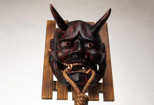 Японская маска Ханья Hannya Oni mask черная