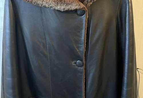 Куртка кожаная женская зимняя Paolo Framinco