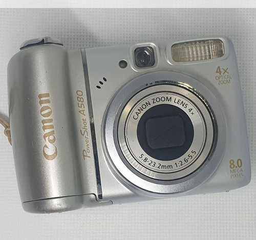 Фотоаппарат мыльница цифровой Canon A580 New ретро