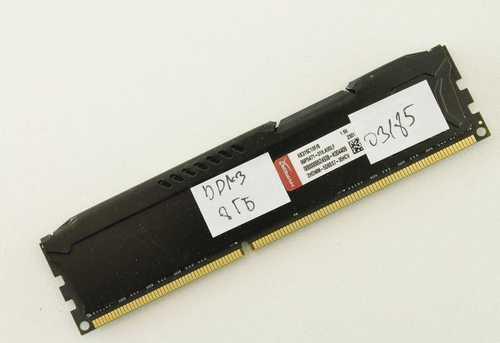 DDR3 8 GB 1600 MHz Kingston HyperX Fury Black