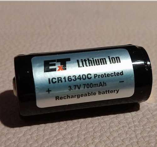 Аккумулятор ExT ICR16340 с защитой 700mAh 3,7V