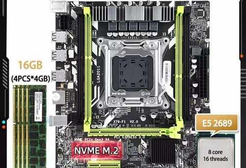 Комплект для сборки X79,Xeon 2689/8 ядер,16GB ddr