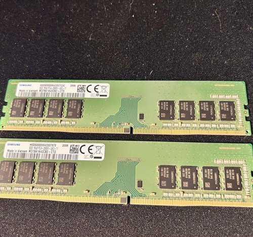 Оперативная память ddr4 16gb 2666 samsung oem