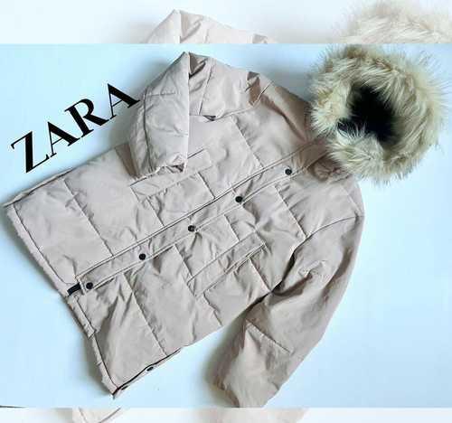 Куртка зимняя для девочки zara 152