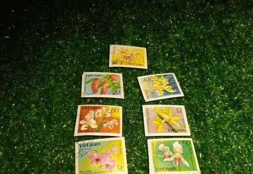 Коллекция Почтовые марки Вьетнам. Флора