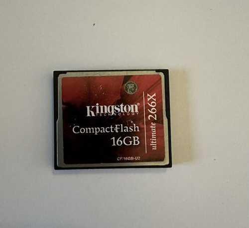 Карта памяти Compactflash kingston 16Как