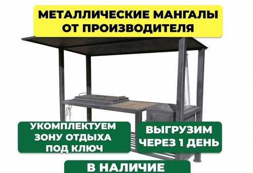Мангальная зона под крышей