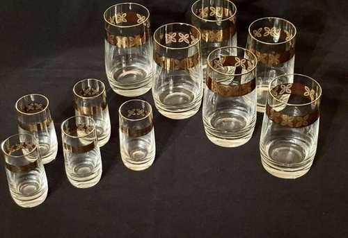 Хрустальные бокалы стаканы рюмки Богемия Чехия