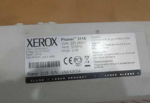 Принтер лазерный Xerox phaser 3116