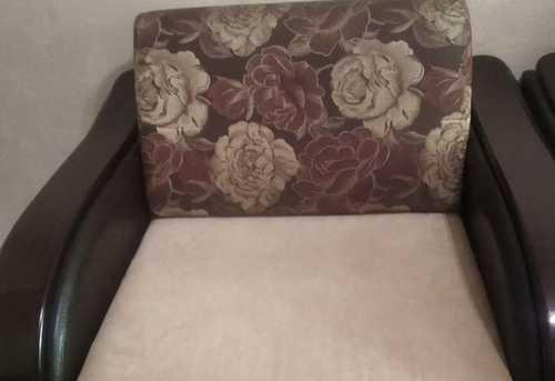 Большой угловой диван раскладной+кресло