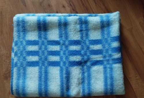Одеяло детское клетка, Новое, (шерсть), 95*145 см