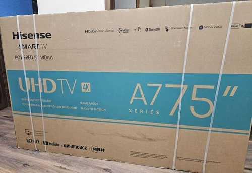 Телевизор Hisense 75A7GQ, 75" (190см), qled UHD 4K