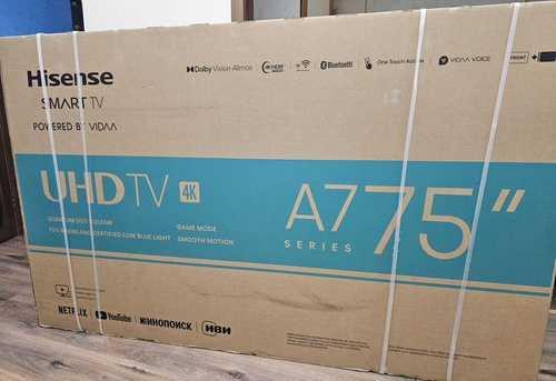 Телевизор Hisense 75A7GQ, 75" (190см), qled UHD 4K