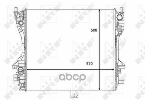 Радиатор системы охлаждения jaguar S-Type 2.7D