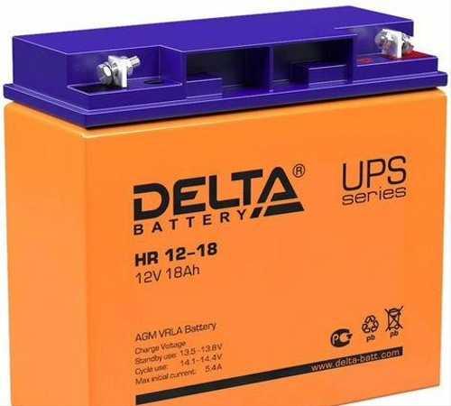 Аккумулятор для ибп Delta HR 12-18