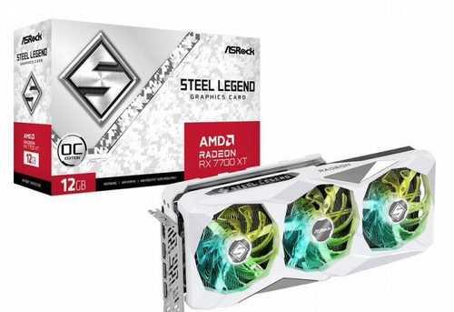 Видеокарта ASRock RX7700XT Steel Legend 12GB OC RT