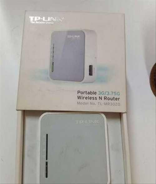 Wi-Fi роутер TP-link TL-MR3020, N300, белый
