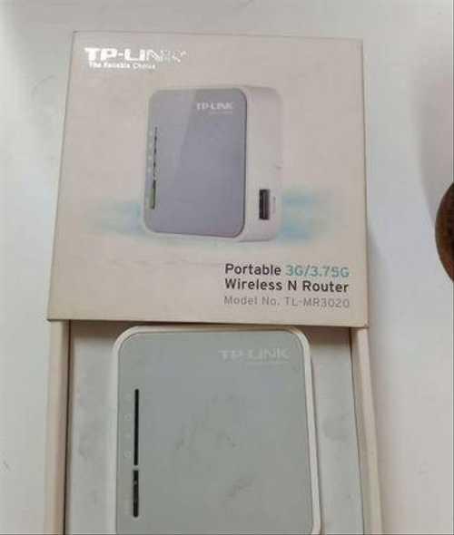 Wi-Fi роутер TP-link TL-MR3020, N300, белый