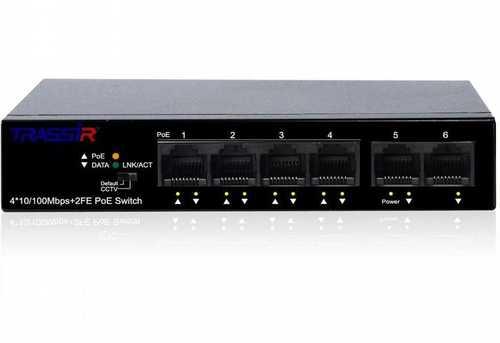 Trassir TR-NS1106-60-4POE коммутатор poe