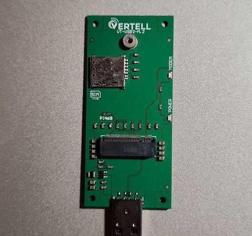 Адаптер vertel USB 2.0 для модемов m.2