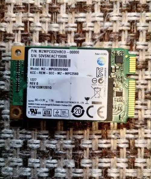 SSD PM830 Samsung 32GB msata mzmpc032hbcd-00000