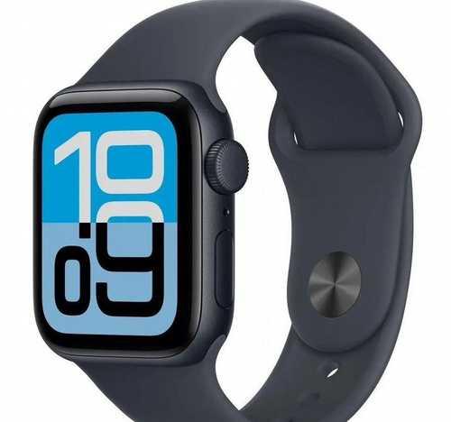 Смарт-часы Apple Watch SE 3 (2025) 44 мм, Midnight Al Case w Midnight Sport Band - S/M