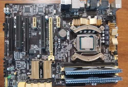 Материнская плата asus z87-a +i5-4670k + 8гб