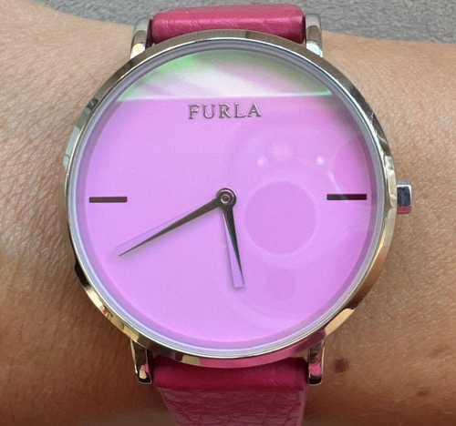 Часы наручные женские furla розовые/красные/фуксия