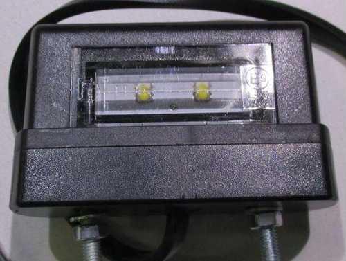 Фонарь подсветки номера (черный) LED