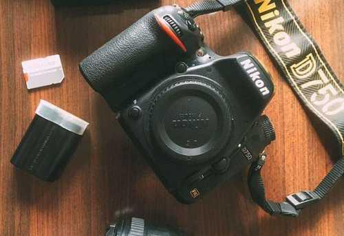 Зеркальный фотоаппарат Nikon D750 + 50-мм объектив