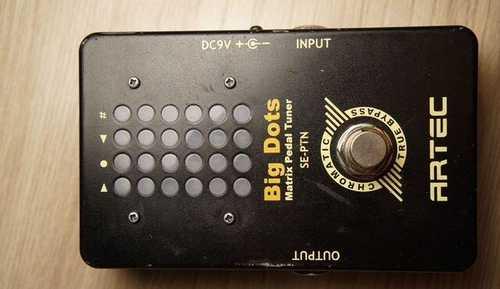 Artec pedal tuner Big Dots SE-PTN педаль тюнер