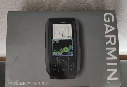 Эхолот garmin striker vivid 4cv с датчиком gt20 tm