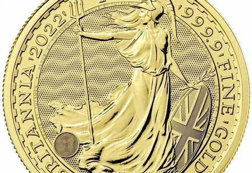 Золотая монета "Британия" (Елизавета II) 2022-2023