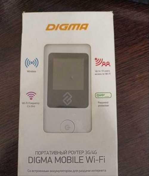Портативны WiFi-роутер digma Mobile WiFi DMW1969