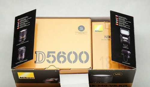 Коробка от Nikon D5600 + Nikon 18-140