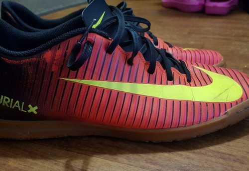 Футзалки nike mercurial x 42р