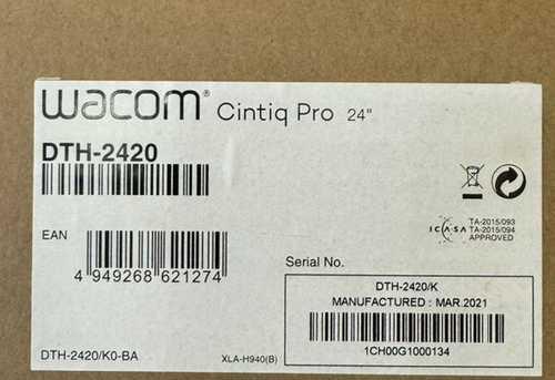 Wacom Cintiq Pro 24 DTH-2420