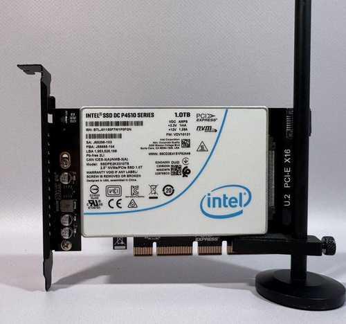 1024 гб SSD накопитель Intel DC P4510 Series